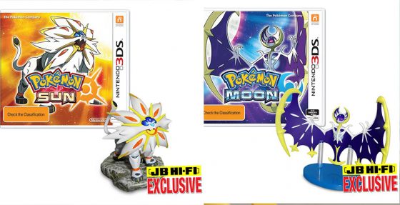 Legendary Pokemon Moon & Sun Figures Are Exclusive To JB Hi Fi