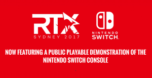 Nintendo Switch Will Be Playable at RTX Sydney