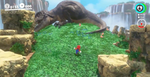 Watch Mario Capture A T-Rex In New Super Mario Odyssey Gameplay