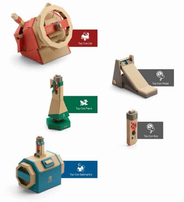 The Nintendo Labo Vehicle Kit Has A Car, Submarine And A Plane