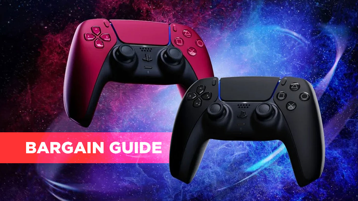 Bargain Guide - Midnight Black & Cosmic Red DualSense Controllers