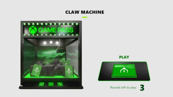 The Xbox E3 Claw Machine Has Prizes Including Xbox Game Pass Subscriptions