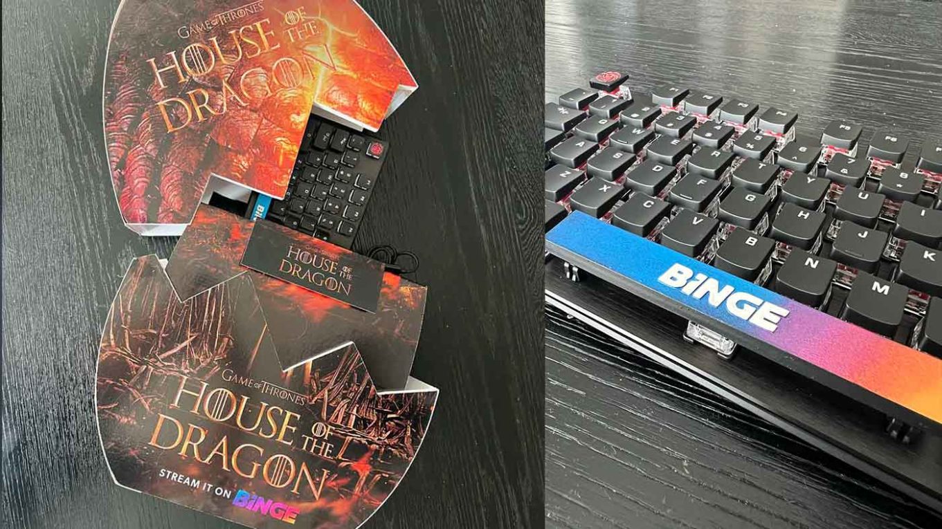 Binge Created An Epic Game Of Thrones: House Of The Dragon Gaming Keyboard