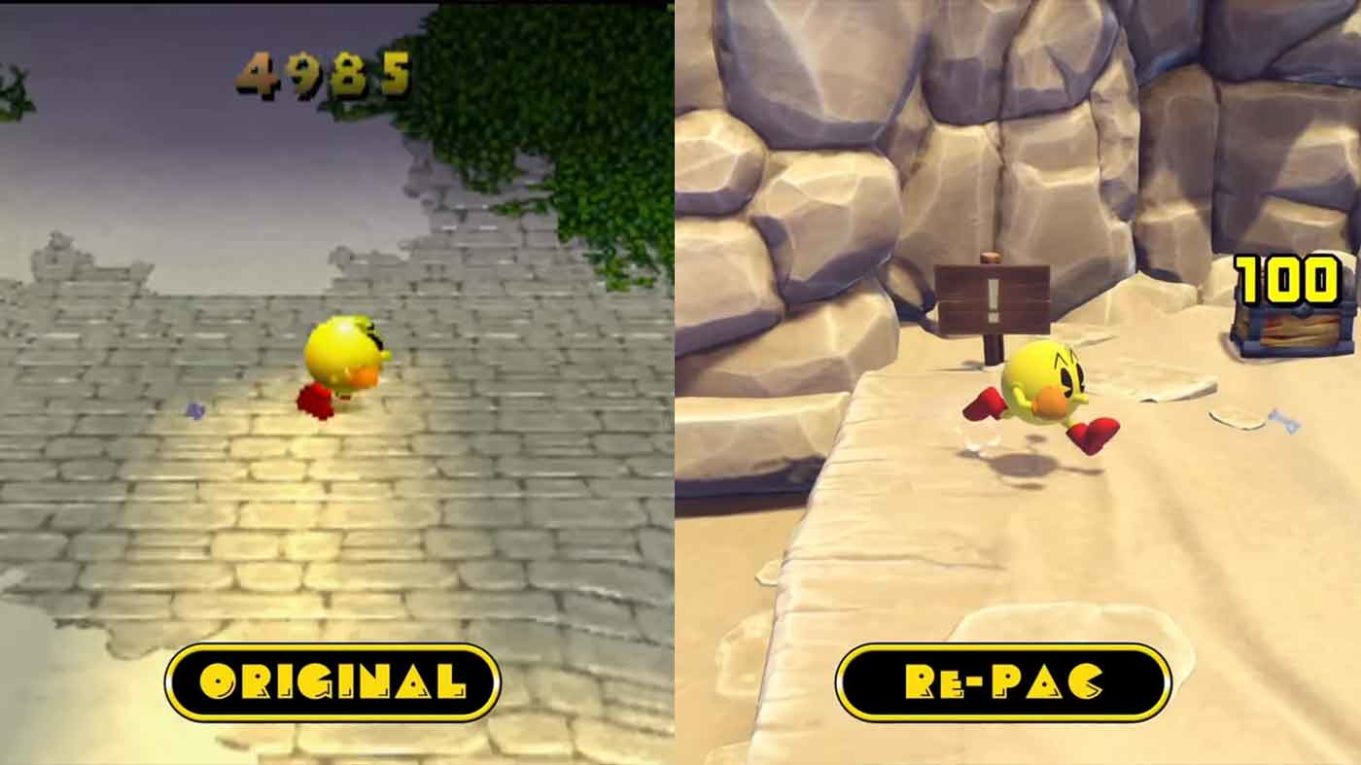 The Pac-Man World Re-PAC Graphics Comparison Trailer Shows How Far The ...